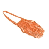 Uxcell Cotton Mesh Bag, 15x12.2" Long Handle Reusable Mesh Net String ...