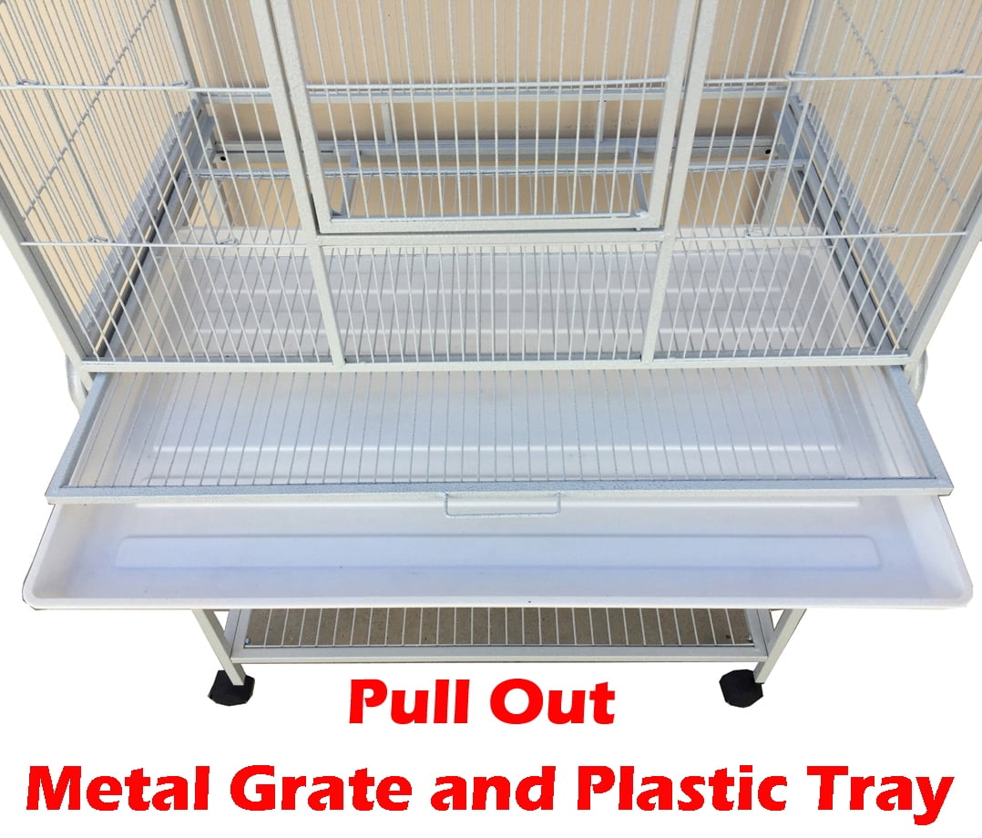 Buy Extra Large Double Center Divider Flight Bird Breeder Rolling Cage ...