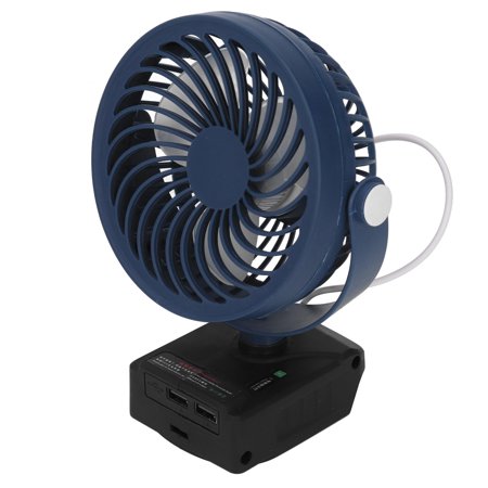 Cordless Fan, 2 Speeds Wide Coverage Lithium Battery Fan Large Airflow ...