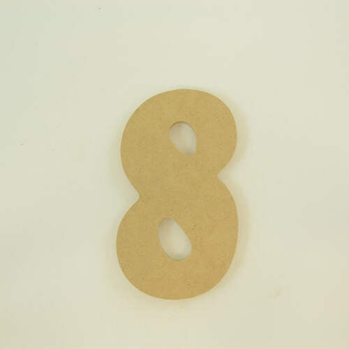 Package of 1, "8" 6 Inch X 3/4" MDF Numbers In The Goudy Heavy Font ...