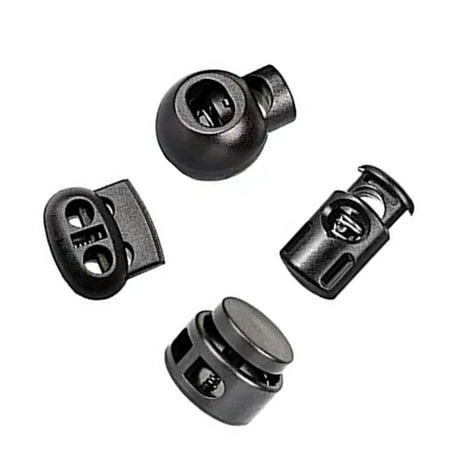 160Pcs Nylon Cord Lock Hole Drawstring Spring Loaded Button; End Toggle ...