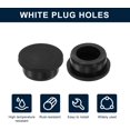 6Pcs Black Plug Holes, Waterproof Rubber Button Plug for 31mm / 1.2 ...