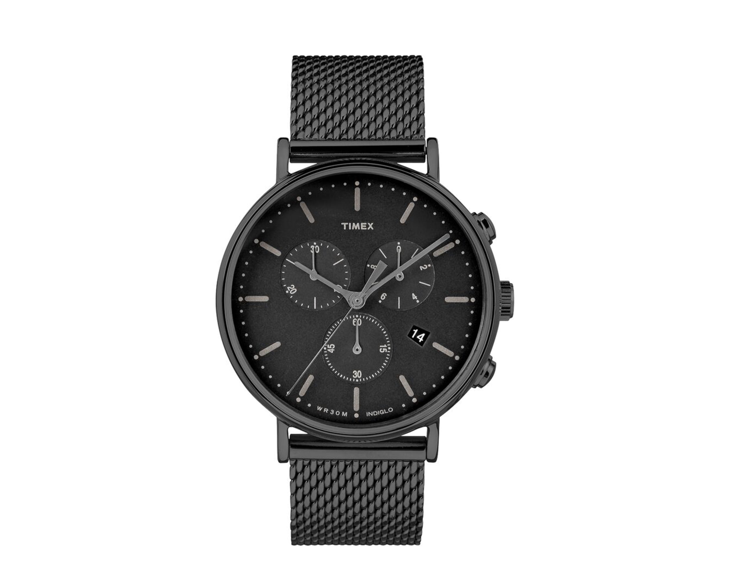 Timex Fairfield Chronograph 41mm Stainless Steel Mesh Band Watch ...
