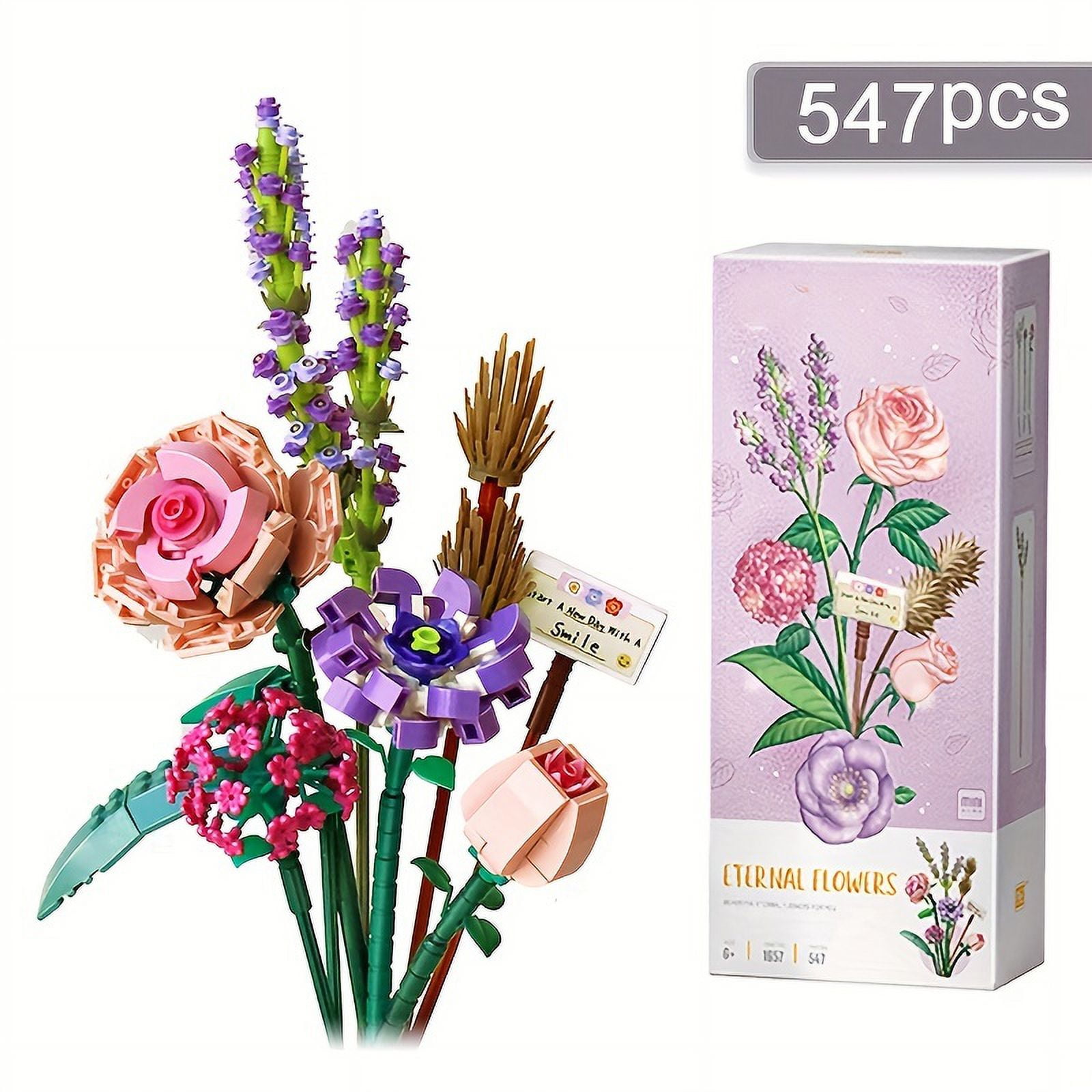 Click here for Grm Mini Building Block Flowers Diy Rose Bouquet H... prices