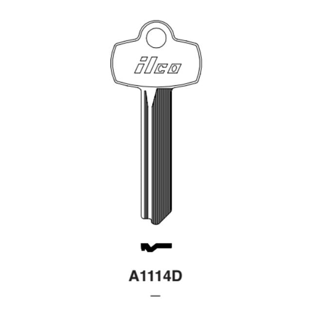 Ilco A1114D Nickel Plated Best Key Blank - Walmart.com