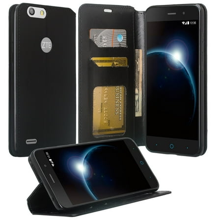 ZTE Blade Vantage Case, ZTE Tempo X Case, Folio [Kickstand Feature] PU ...