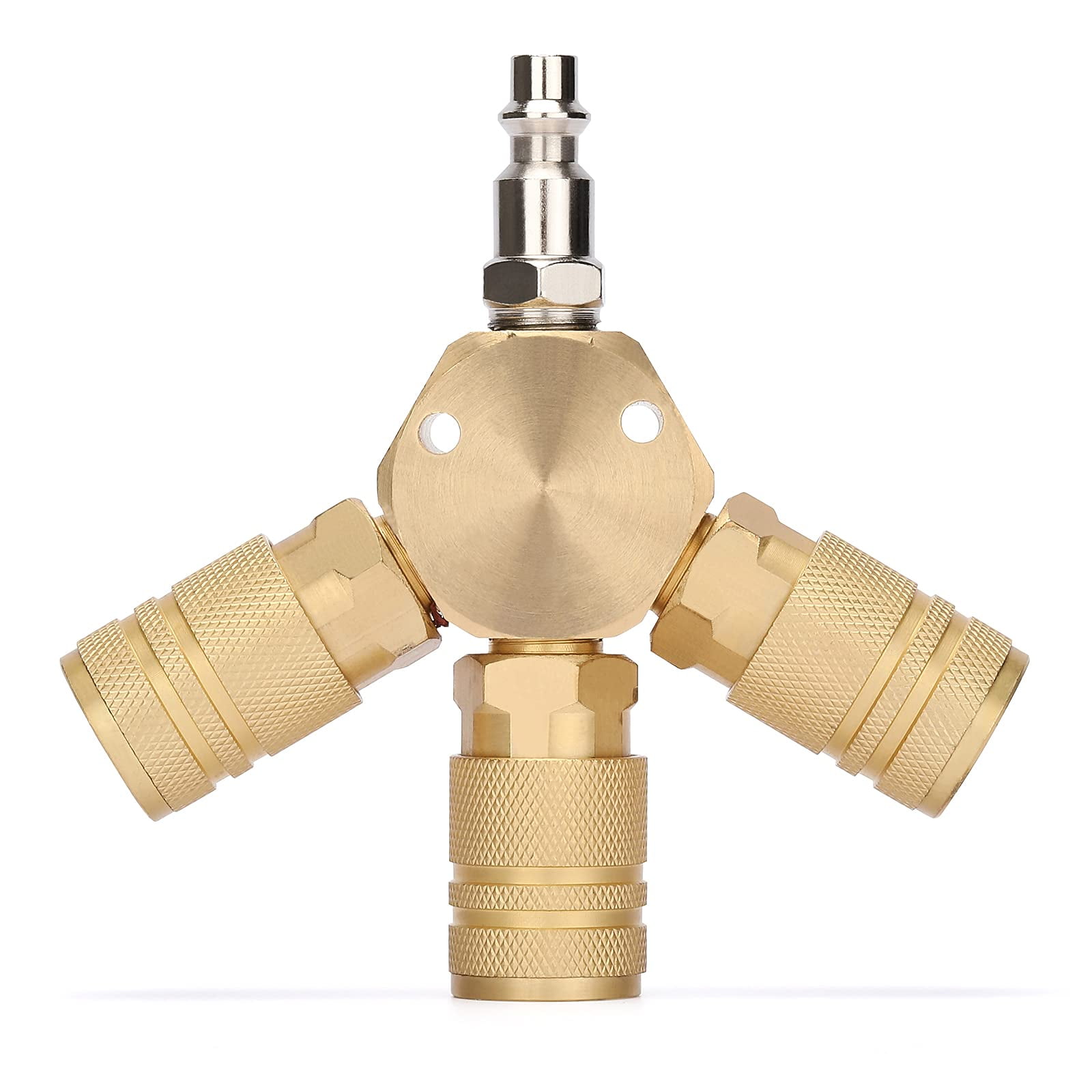 AIRTOON Air Splitter, 1/4 inch NPT 3-Way Air Manifold with 3 Pieces ...