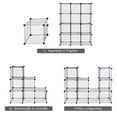 Gymax 8 Cube Grid Wire Organizer Wardrobe Shelves Bookcase DIY ...