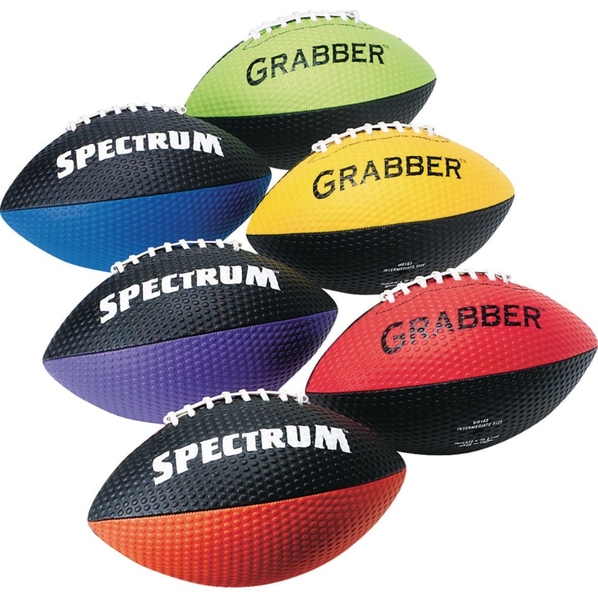 Spectrum™ Grabber Football Set, 10-1/2"L (Set of 6) - Walmart.com
