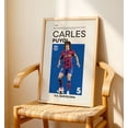 Barcelona Retro Soccer Poster Classic Football Legend Vintage Wall Art ...