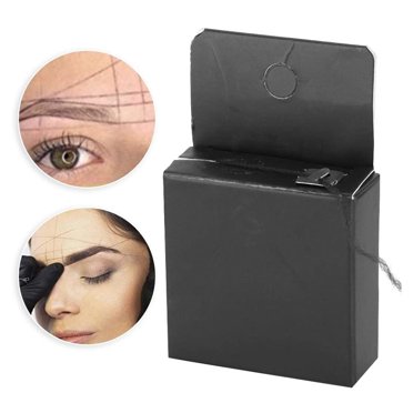 Eisoary Eyebrow Mapping String 20m Pre-inked with Cutter Safe Draw Lines Positioning Measuring ...
