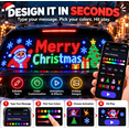 Smart LED Pixel Car Display, App-Controlled Custom Text & Animation ...