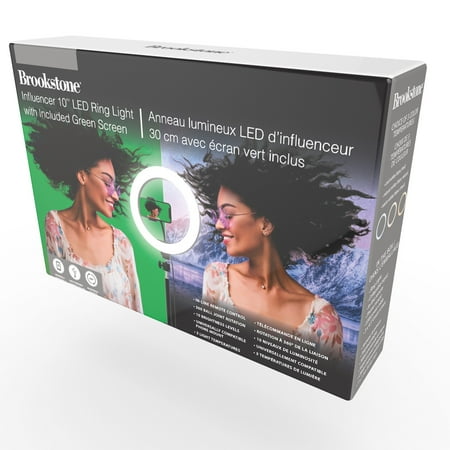 Brookstone 10″ Bluetooth® Studio Ring Light with Green Screen - Walmart.ca