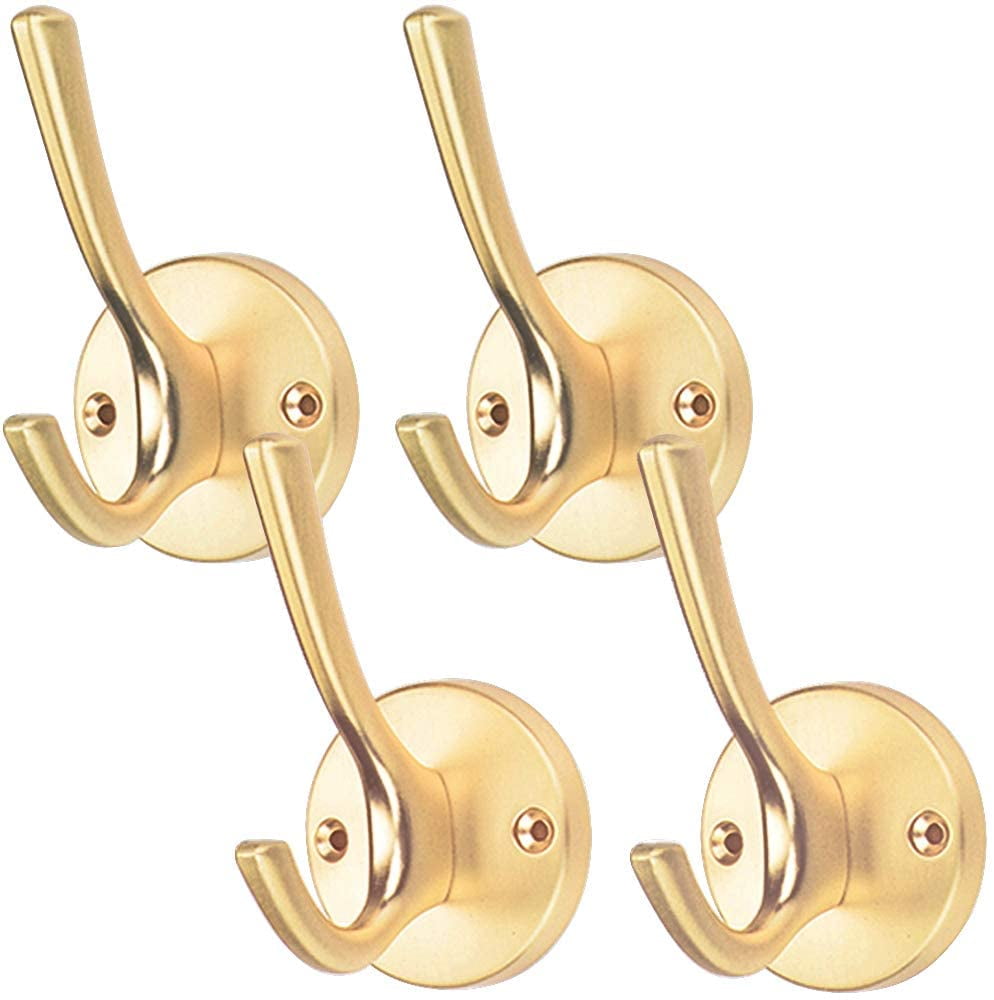 4 Piece Coat And Hat Hooks Solid Metal Hooks For Hanging Clothes Hooks 4-piece-coat-and-hat-hooks-solid-metal-hooks-for-hanging-clothes-hooks