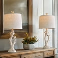"Oneach Set of 2 Rustic Retro 25.125"" Table Lamps for Living Room ...