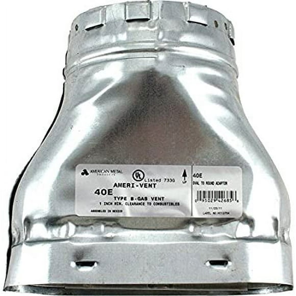 Oval To Round Duct Adapter