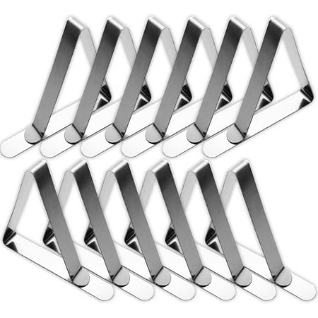 Tablecloth Clips 12 Pack Large Picnic Table Clips for 1.72.5" Thickness ...