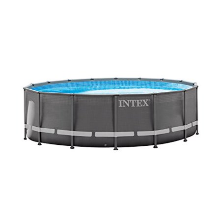 Intex 24ft X 12ft X 52in Ultra Frame Rectangular Pool Set with Sand ...