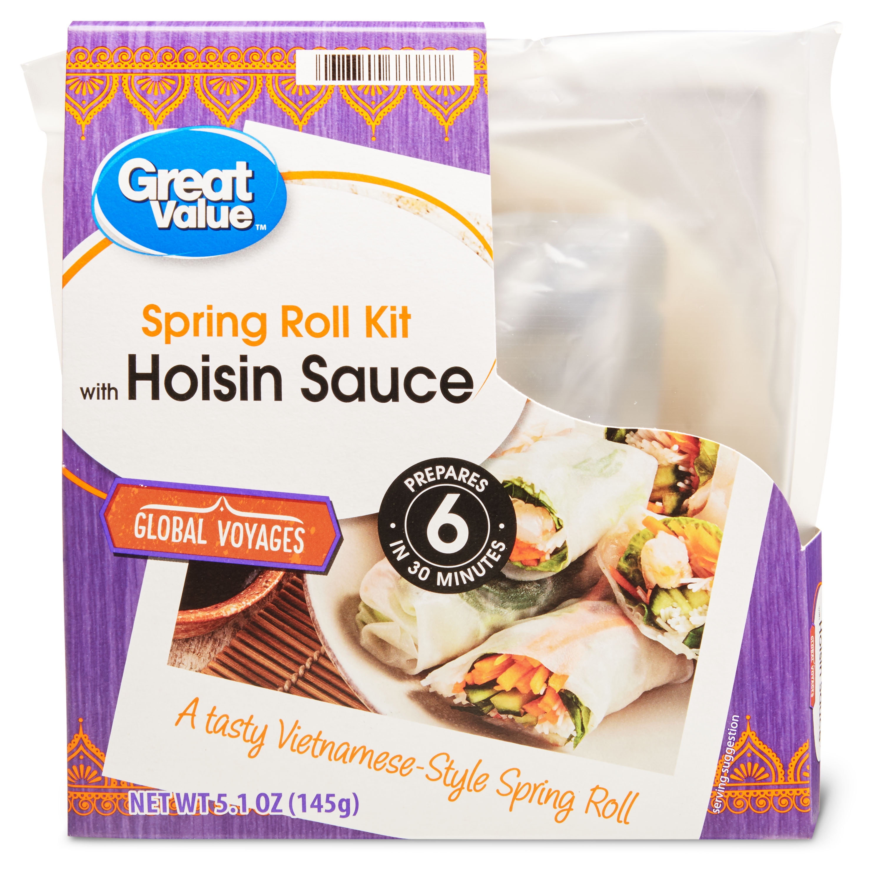 Great Value Spring Roll Kit with Hoisin Sauce, 5.1 oz - Walmart.com