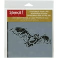 Stencil1 Bat Stencil - Bat Halloween & Pumpkin Art Craft - 5.75" x 6 ...