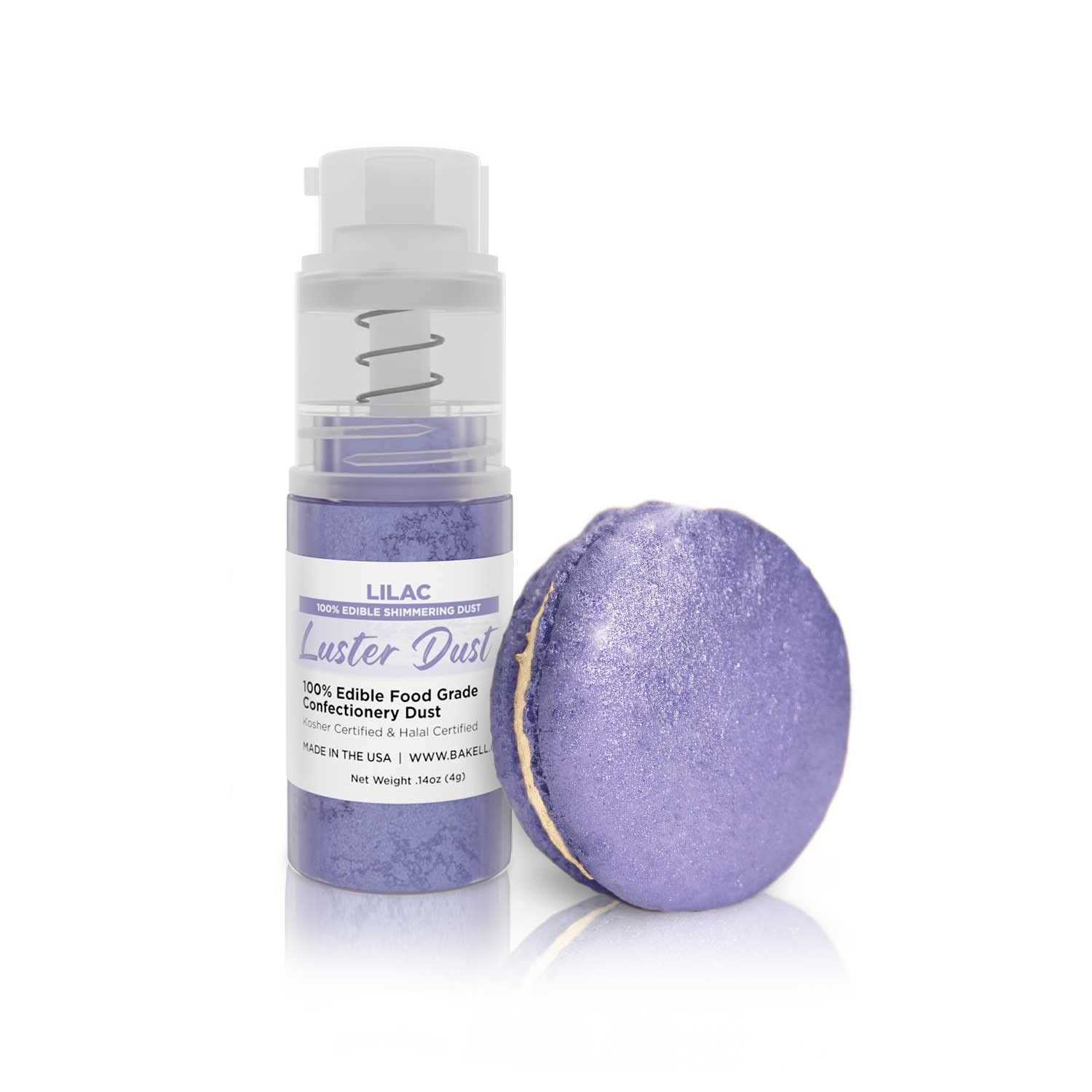 Lilac Purple Luster Dust Mini Spray Pump | Kosher, Vegan, Paint, Powder ...