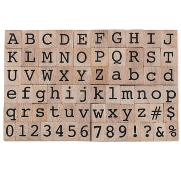 Upper Case Alphabet Wood Stamp Kit by Recollections™ - Walmart.com