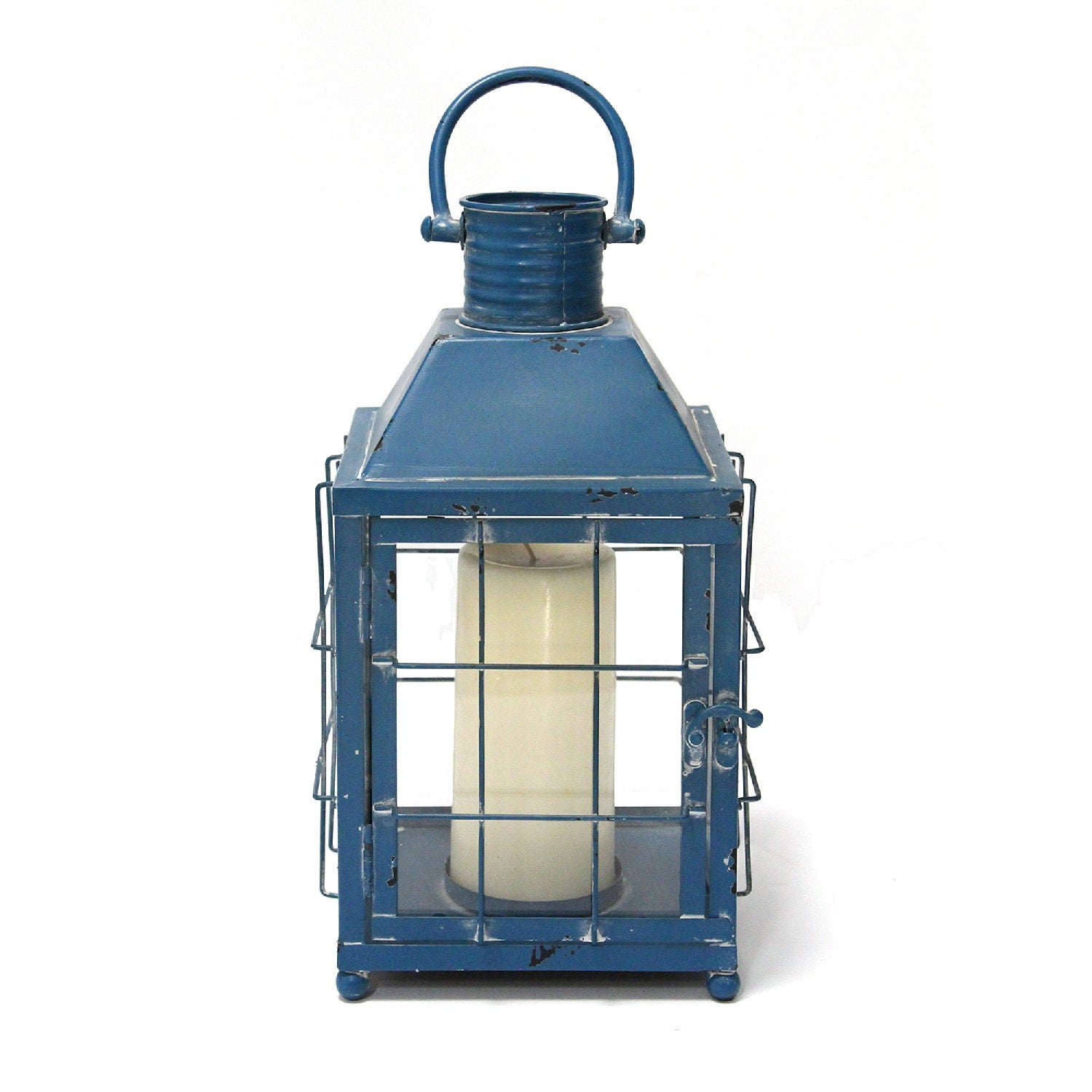Stratton Home Decor Blue Lighthouse Lantern - Walmart.com