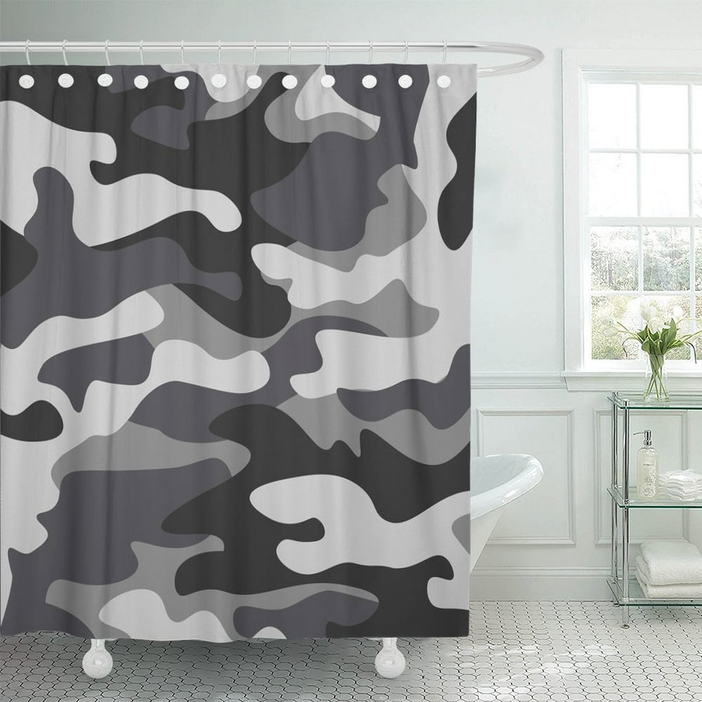 Pknmt Camouflage Pattern Classic Masking Camo Black Grey White Colors