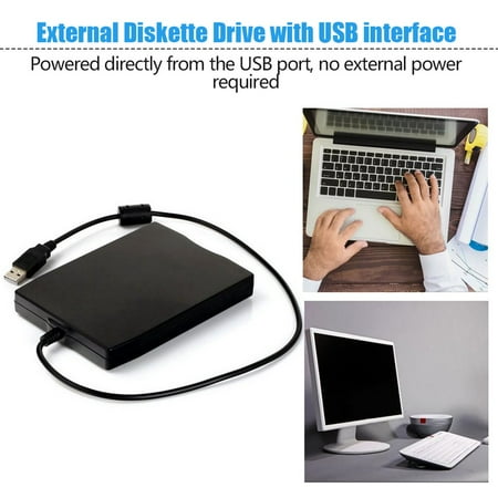 1.44Mb 3.5" USB External Portable Floppy Disk Drive Diskette FDD for ...