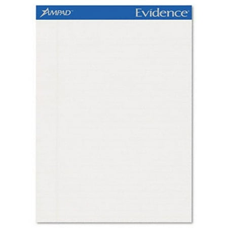 Ampad Evidence Pastels Pads- Legal/Wide Rule- Ltr- Gray- 50-Sheet Pads ...