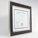 Lawrence Frames Black & Silver 11x14 Matted to 8.5x11 Document/Diploma/Certificate Picture Frame ...