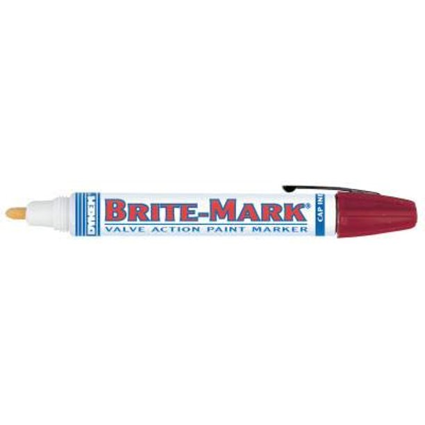 Dykem Brite-Mark 00069 Yellow Medium Marking Pen - Tip Type: 40 Medium ...