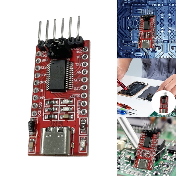 WDOplteas FT232RL FT232 Pro Mini USB A TTL 232 3.3V 5.5V Módulo USB A ...