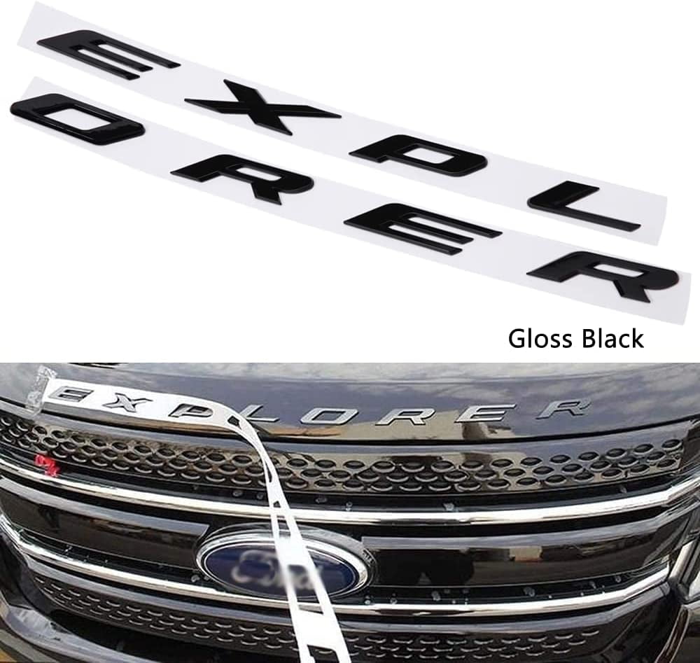 Ford Explorer Front Hood Emblem Badge New ABS 3D Letters fit 2011-2021 ...