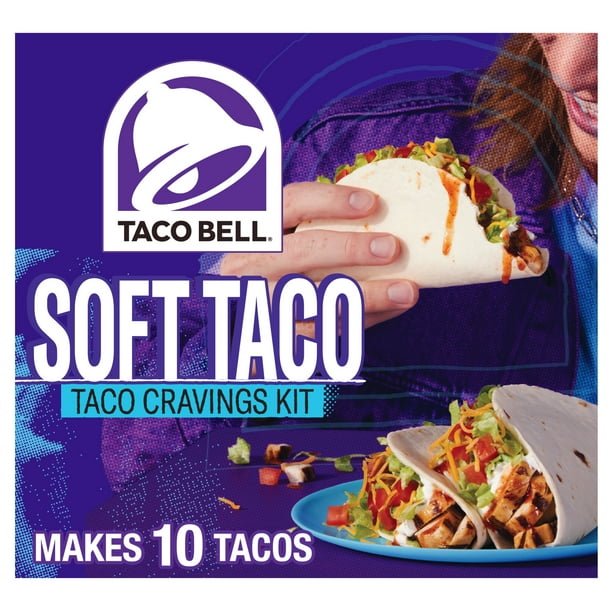 Taco Bell Soft Taco Cravings Kit, 420 g Box, TB SOFT TACO KIT - Walmart.ca