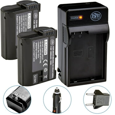 BM Premium 2 Pack of NP-FV50A High Capacity Batteries and Battery Charger for Sony Handycam ...