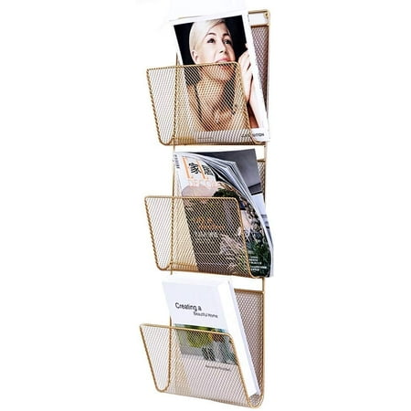 Iron Wall Hanging Bookshelf Simple Wall Shelf Hanging Magazine Rack ...
