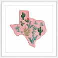 "Pink Texas" Framed Painting Print - Walmart.com
