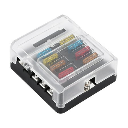 Fuse Box Fuse Box Holder 6 Way Fuse Block 6-Way 12V-24V Car Power ...
