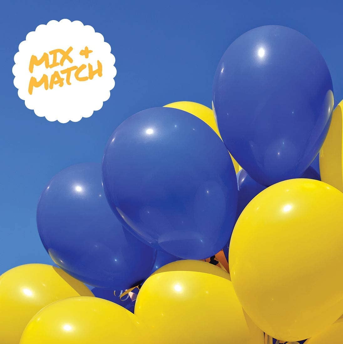 Buy Prextex 75 Yellow Party Balloons 12 Inch Yellow Balloons with ...