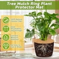 20pcs Coconut Fiber Mulch Ring Tree Plant Protector Mat, 11.8 Inch ...