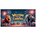 Carnival Backdrop Banner Welcome Decor Festival Party Supplies ...