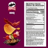Pringles Kosher Size BBQ Potato Crisps Chips, Lunch Snacks, 5.5 oz ...