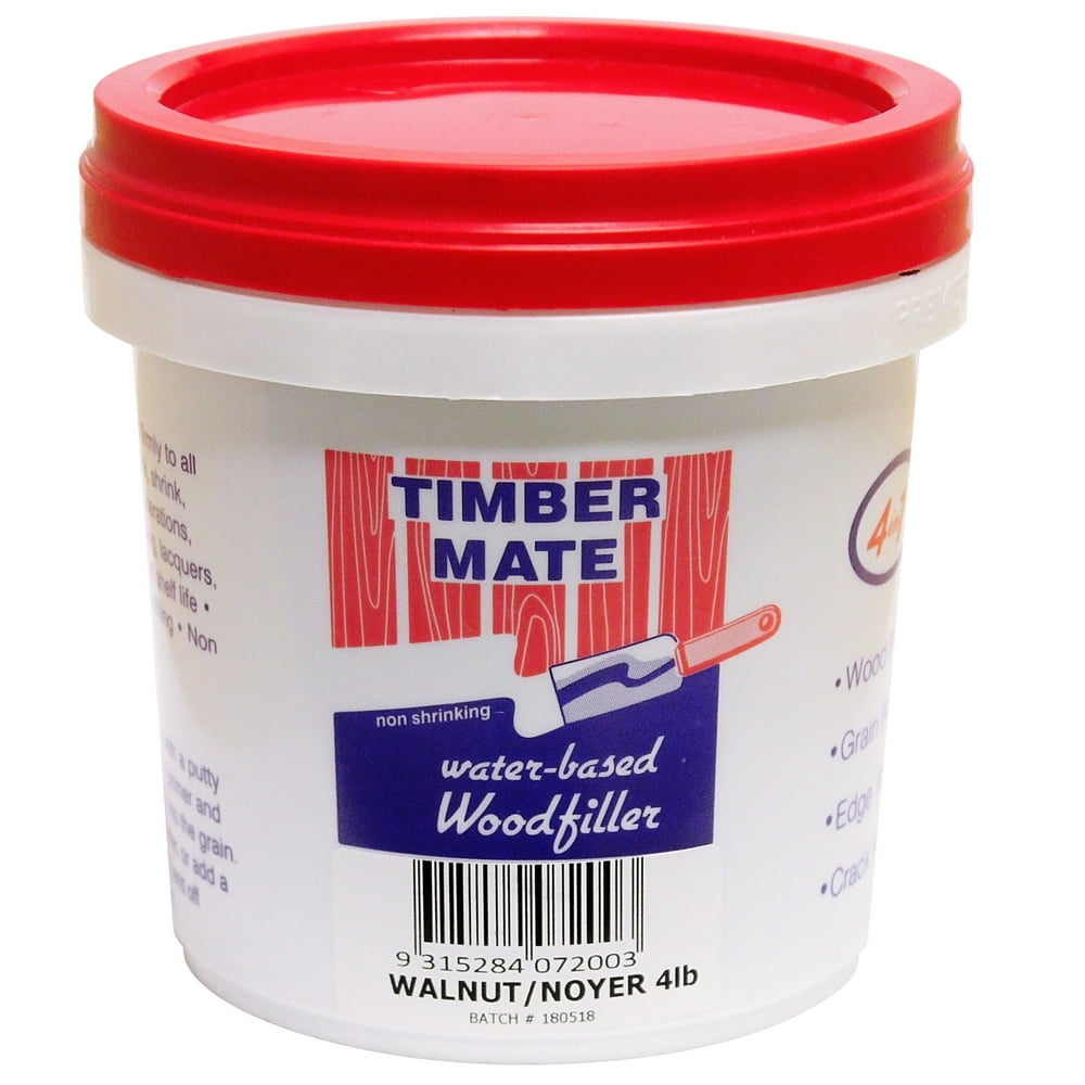 Timbermate Water Based Wood Filler, Walnut, 4lb - Walmart.com - Walmart.com