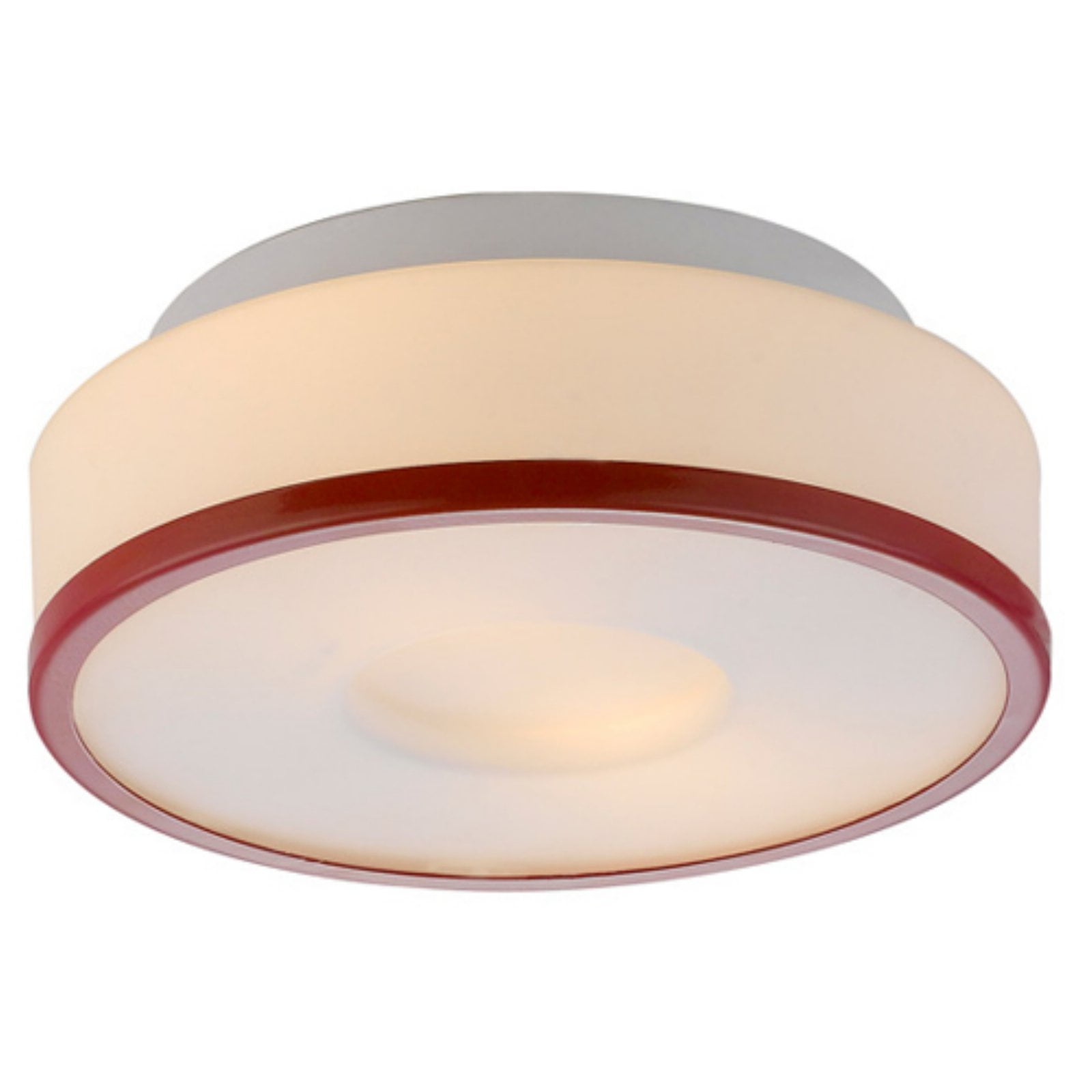 Bromi Design Modern Red Metal,Glass Lynch Lighting Flush Mount B4105 ...