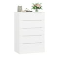 Homfa Vertical 5 Drawer Dresser, Wood Storage Cabinet with Upgraded ...