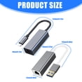 100Mbps USB C To RJ45 Ethernet Adapter Aluminum Gigabit Port Fast Speed ...
