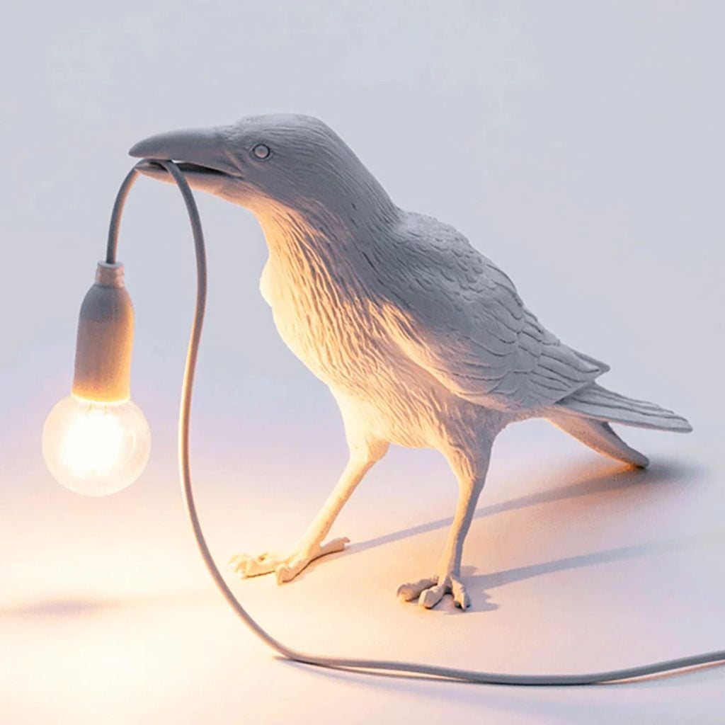 Modern 1 pcs Raven Shape Resin Nordic Lucky Bird Lamp Fixture Wall Lamp ...