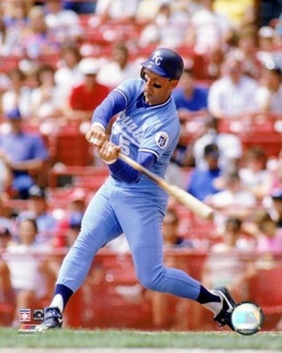 George Brett - 1990 Batting Action Sports Photo - Walmart.com