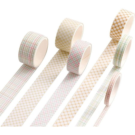 6 Rolls of Slim Washi Tape Gift Box Set,Decorative Paper Tapes for ...